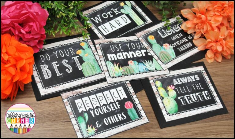 Easy DIY Cactus Classroom Theme Ideas | Differentiation Corner