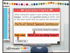 How To Teach Dialogue Punctuation In Writing | Differentiation Corner