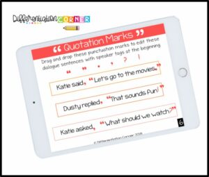How To Teach Dialogue Punctuation In Writing | Differentiation Corner