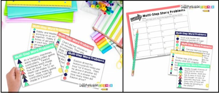 How To Help Your Students Solve Two Step Story Problems In Elementary ...
