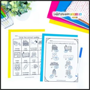 A Teacher's Guide To GE And DGE Words | Differentiation Corner