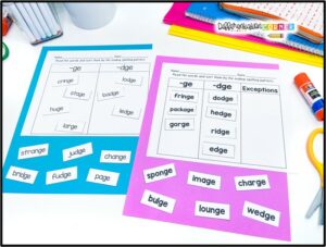 A Teacher's Guide To GE And DGE Words | Differentiation Corner