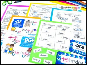 A Teacher's Guide To GE And DGE Words | Differentiation Corner