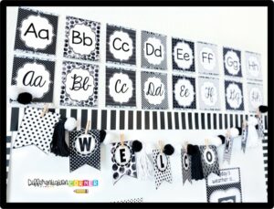 Black And White Classroom Decor | Differentiation Corner
