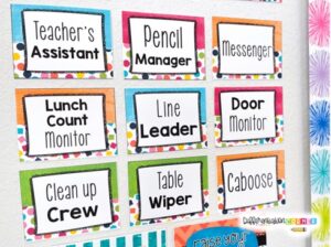 Free Printable Classroom Jobs List With Over 250 Ideas To Use TODAY ...