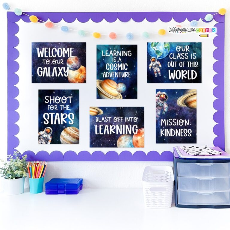 Free Space Theme Classroom Decorations | Differentiation Corner