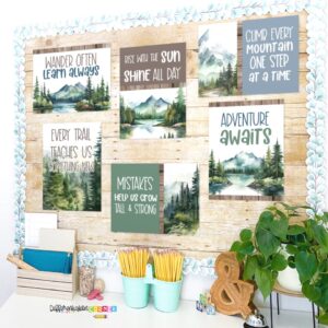 Bring The Calm Vibes With These Free Nature Classroom Theme Posters ...